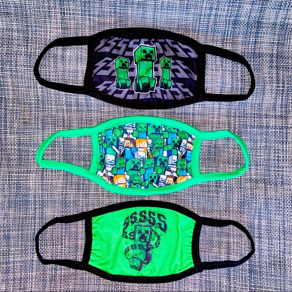 Accessories | Minecraft Youth Kids Fashion Face Masks Nwt | Poshmark